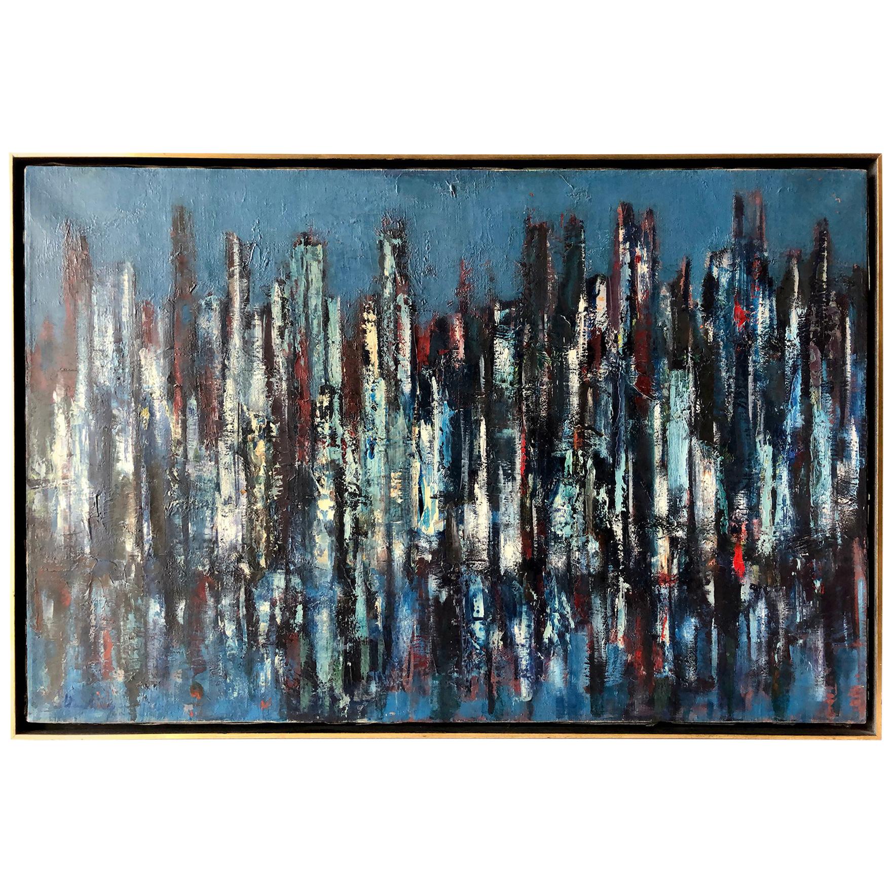 Large Abstract Oil by New York Artist Evelyn Eller at 1stdibs