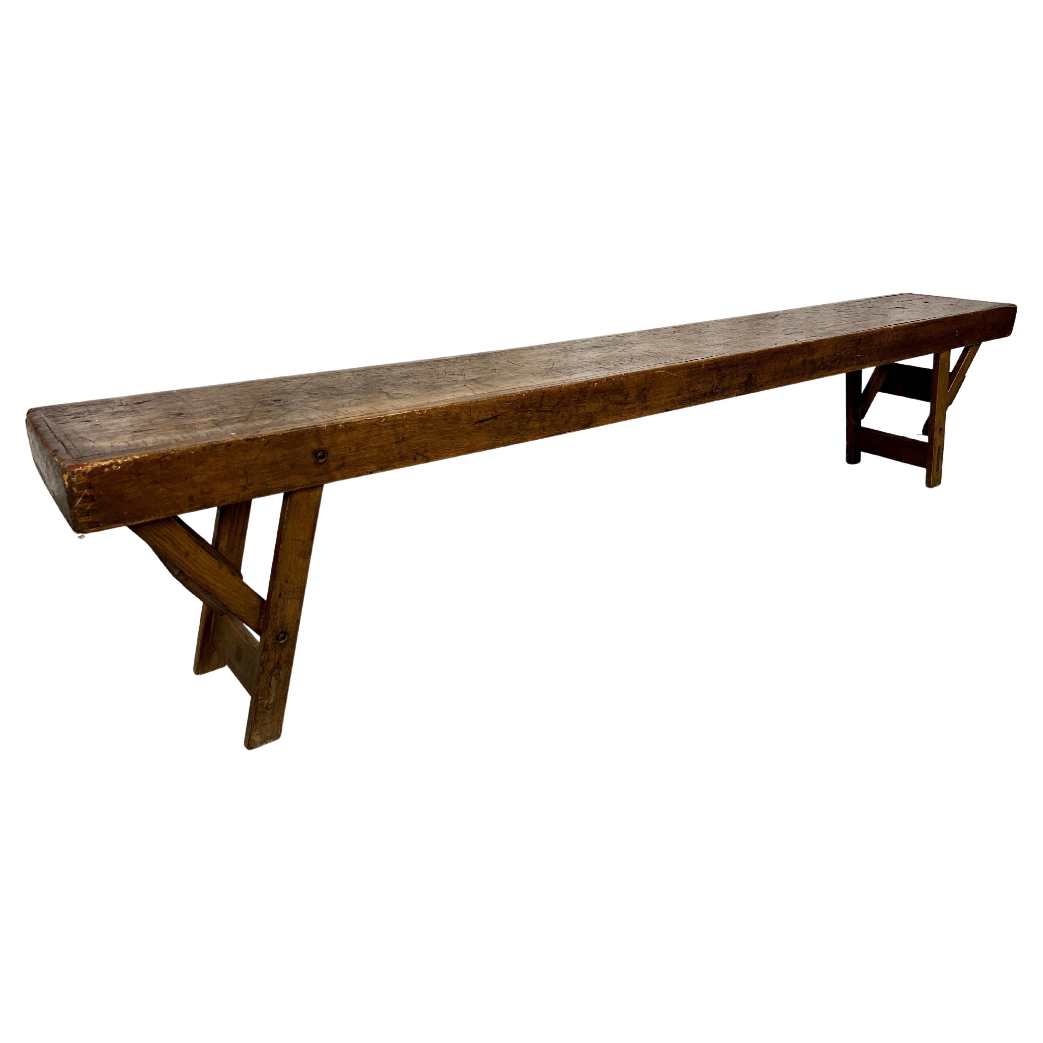 Antique American School Bench, More Available For Sale at 1stDibs