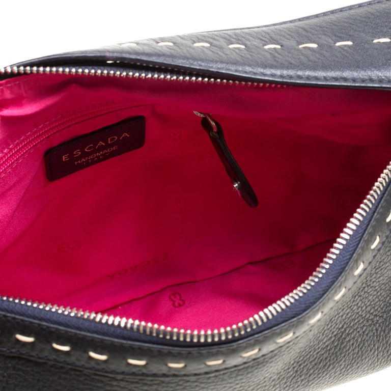 Escada Black Leather Eluna Shoulder Bag at 1stDibs | escada eluna bag ...