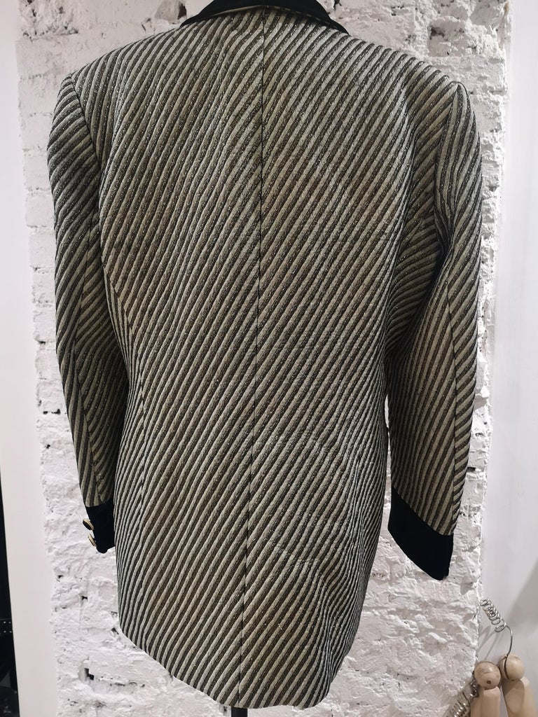 Escada gold and black blazer jacket For Sale at 1stDibs