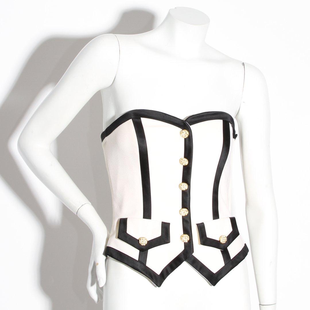 Escada Seamed Boustier Circa 1990's at 1stDibs