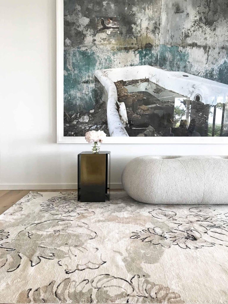 Eskayel, Belize Blooms, Lumier Rug, Merino Wool/Silk Cross Weave For ...