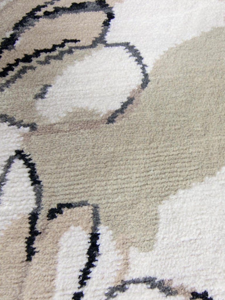 Eskayel, Belize Blooms, Lumier Rug, Merino Wool/Silk Cross Weave For ...