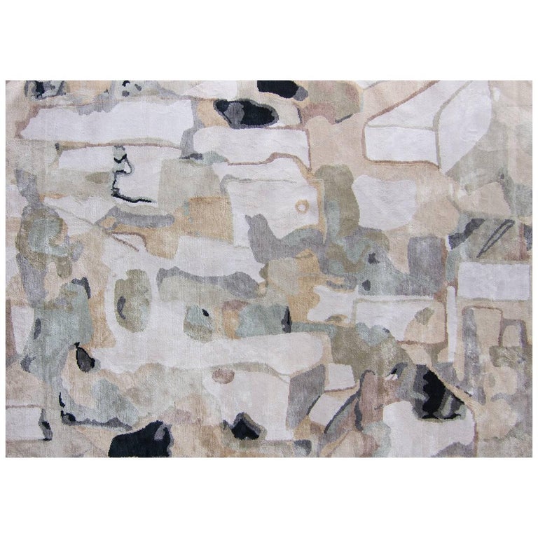 Eskayel, Medina, Blanca Rug , Merino Wool/Silk Cross Weave For Sale at ...