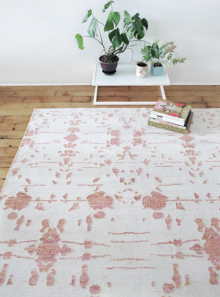 Eskayel, Nairutya, Raspberry Flat-Weave Rug For Sale at 1stDibs