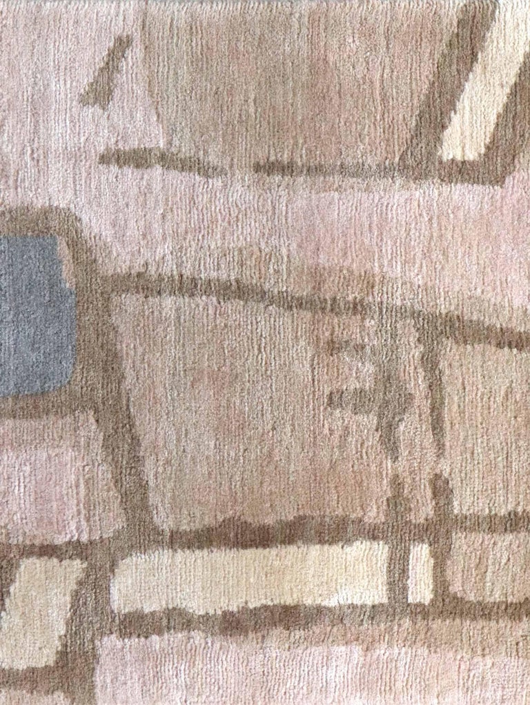 Eskayel, Quotidiana, Morea Rug, Merino Wool Cross Weave For Sale at 1stDibs