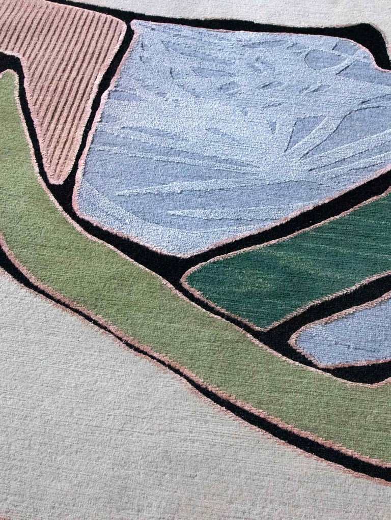 Eskayel, Sky Arc, Tesoro Rug, New Zealand Wool/Silk Cross Weave For ...