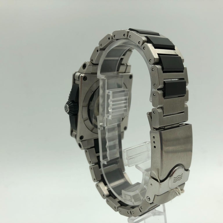 ESQ Movado Blackfin Black Dial Steel Quartz Men's Watch 07301148 at 1stDibs