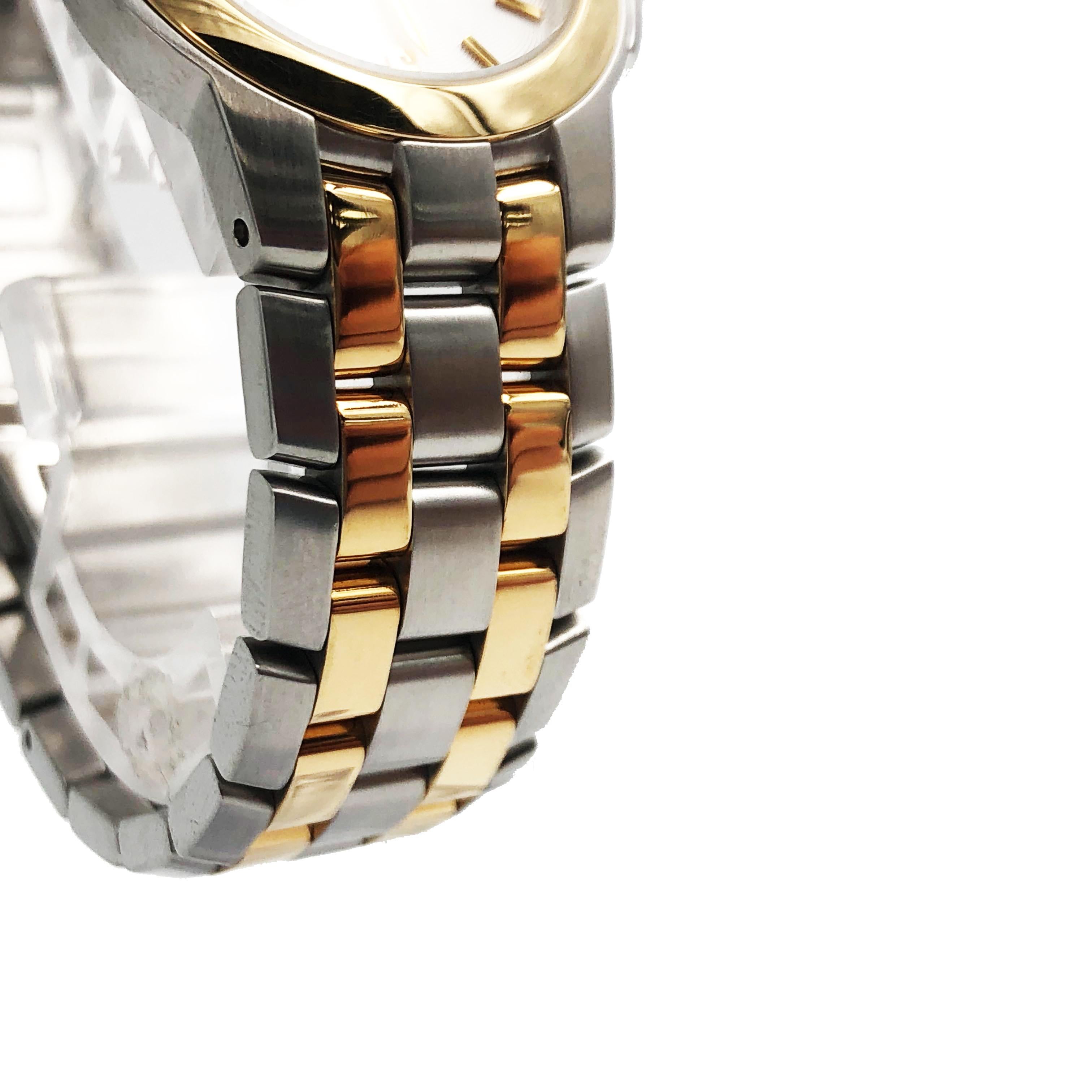 ESQ Movado Two-Tone Steel Silver Guilloche Dial Quartz Ladies Watch ...