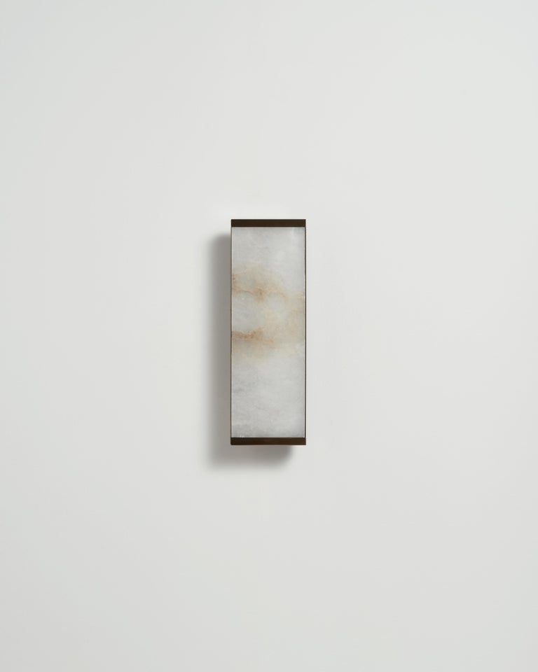 Essential Italian Alabaster Wall Sconce "Tech" For Sale at 1stDibs