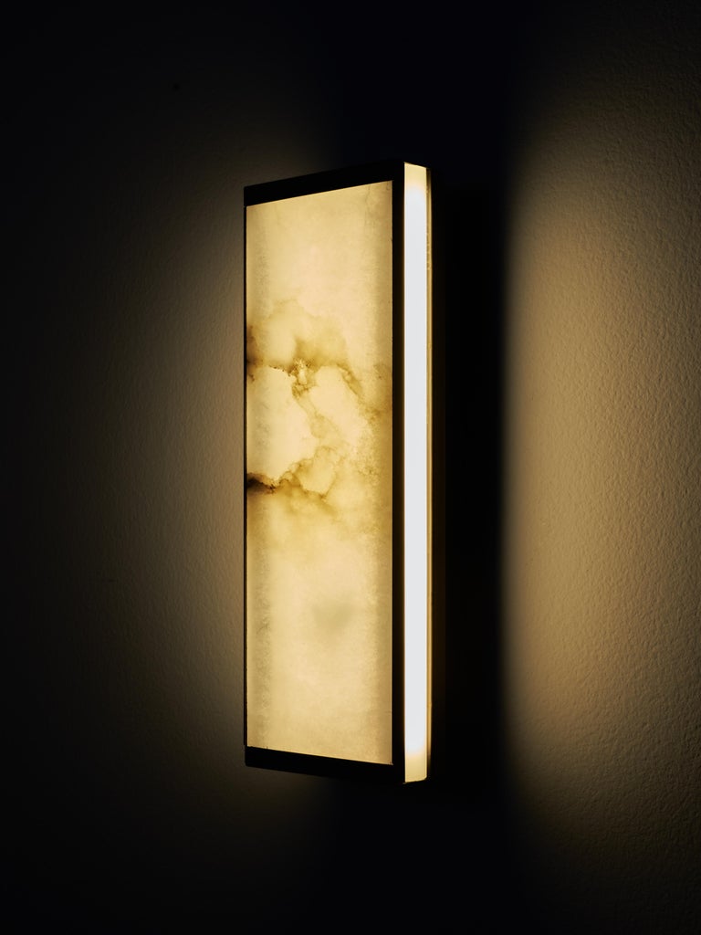 Essential Italian Alabaster Wall Sconce "Tech" For Sale at 1stDibs