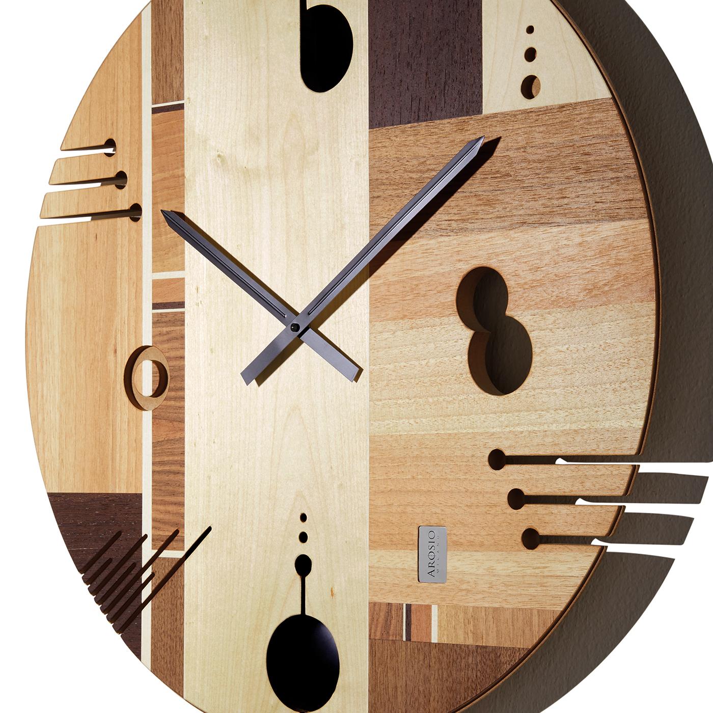 Essential Maple Clock by Arosio Milano For Sale at 1stDibs