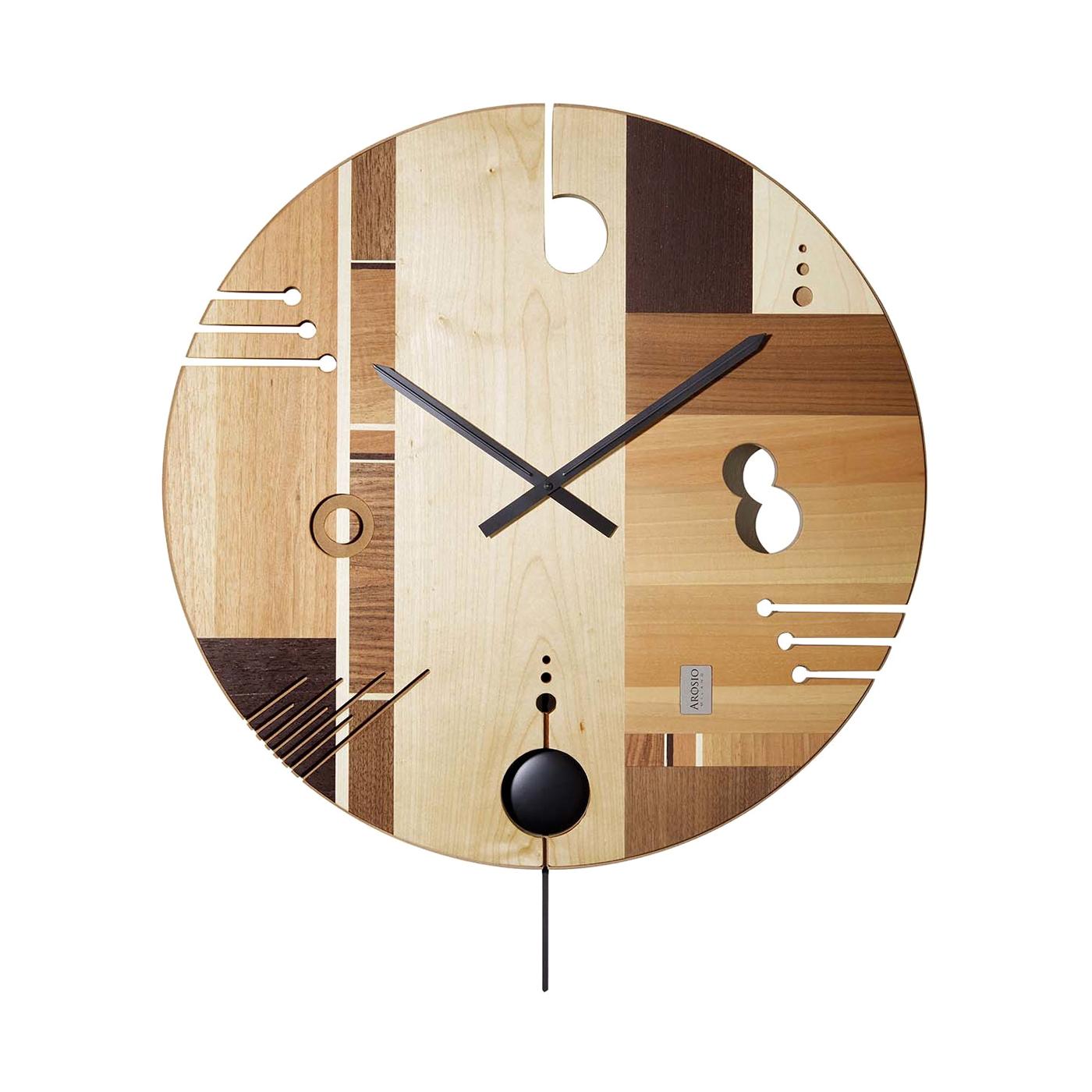 Essential Maple Clock by Arosio Milano For Sale at 1stDibs