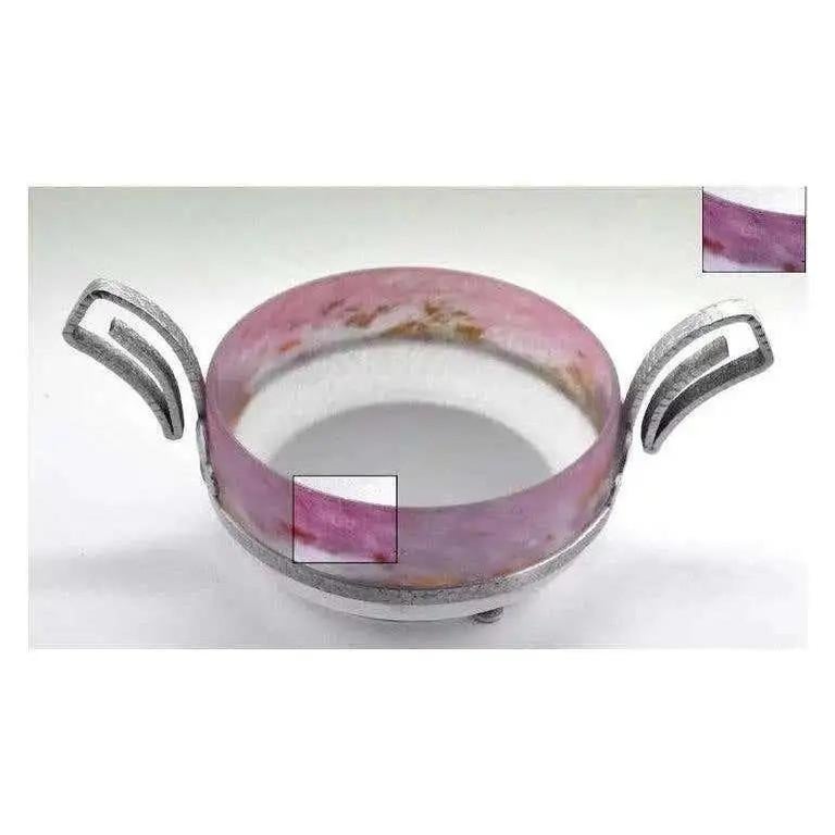 Establishments Lucien Fontaine and Daum French Art Deco Center Table ...