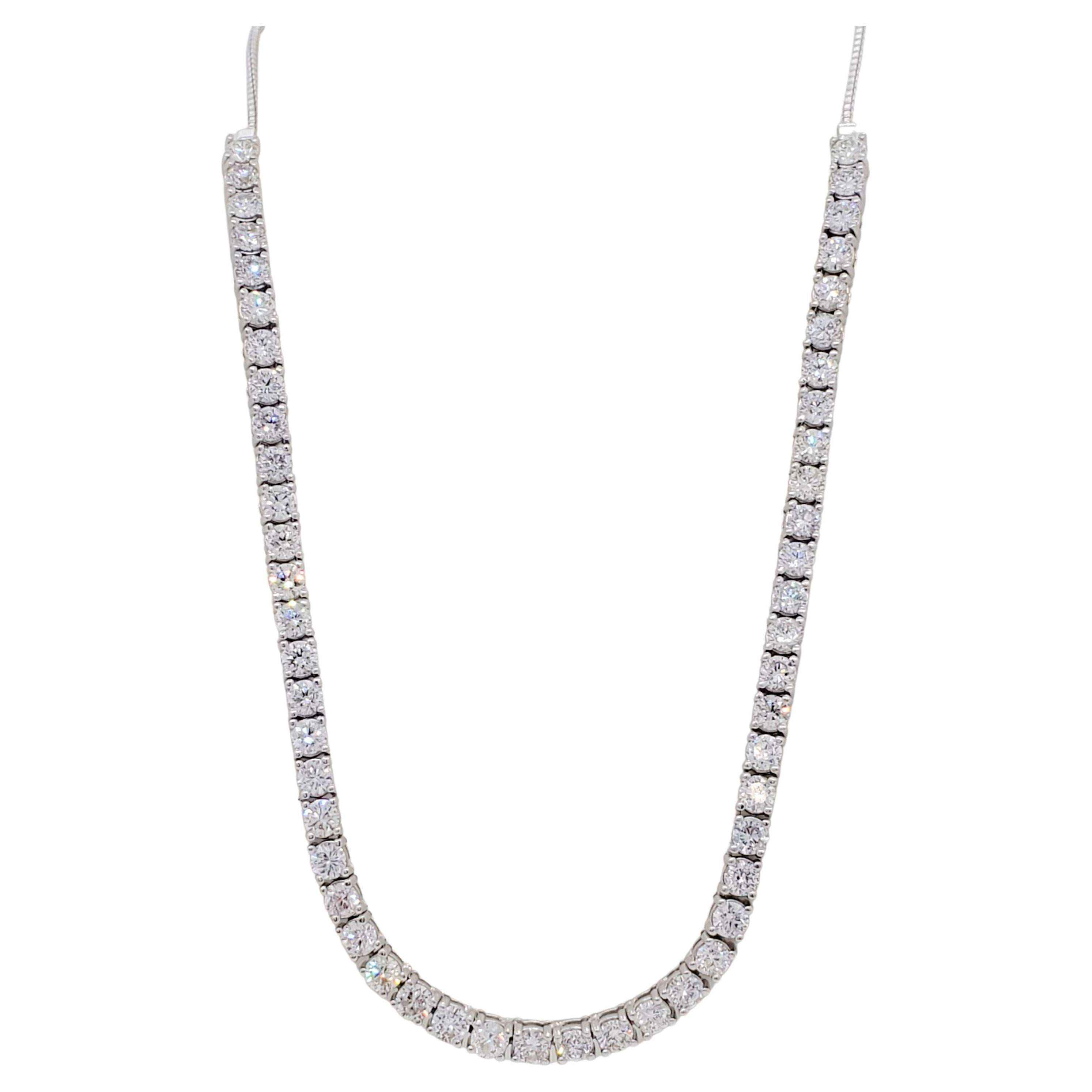Diamond Sapphire Adjustable Necklace For Sale at 1stDibs