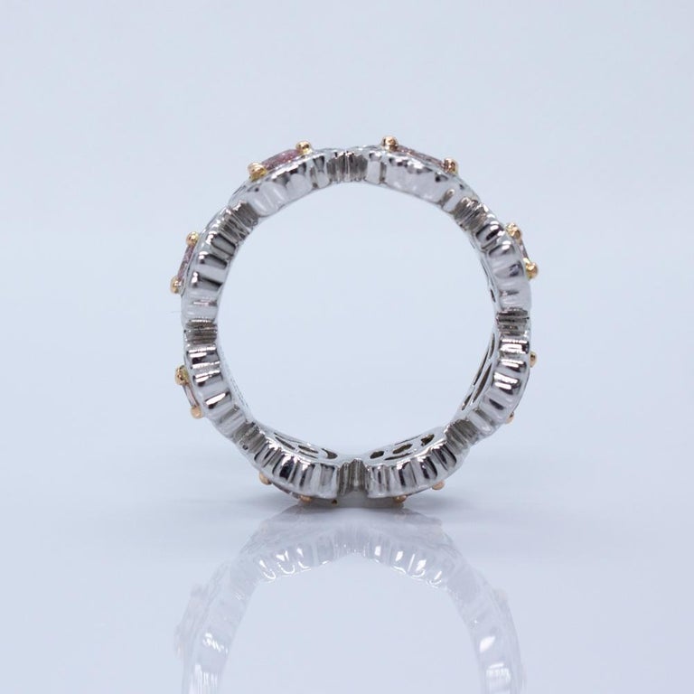 0.93ctw Multi-Shape Diamond Eternity Band For Sale at 1stDibs