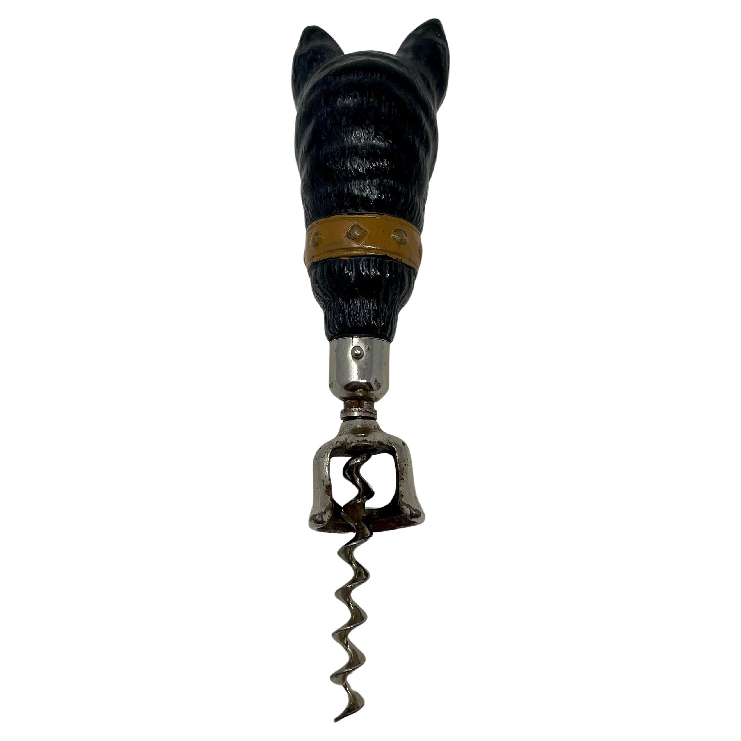Estate 1940's Retro Bakelite Dog Corkscrew. For Sale at 1stDibs