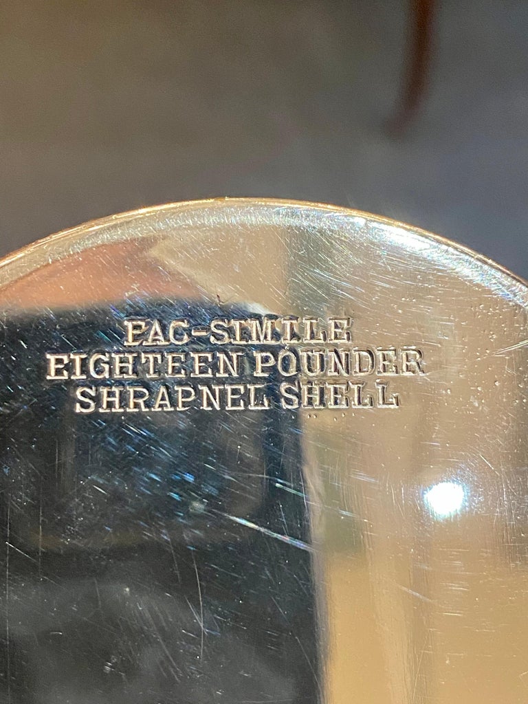 Estate American Silver Plated Artillery Shell Cocktail Shaker with ...