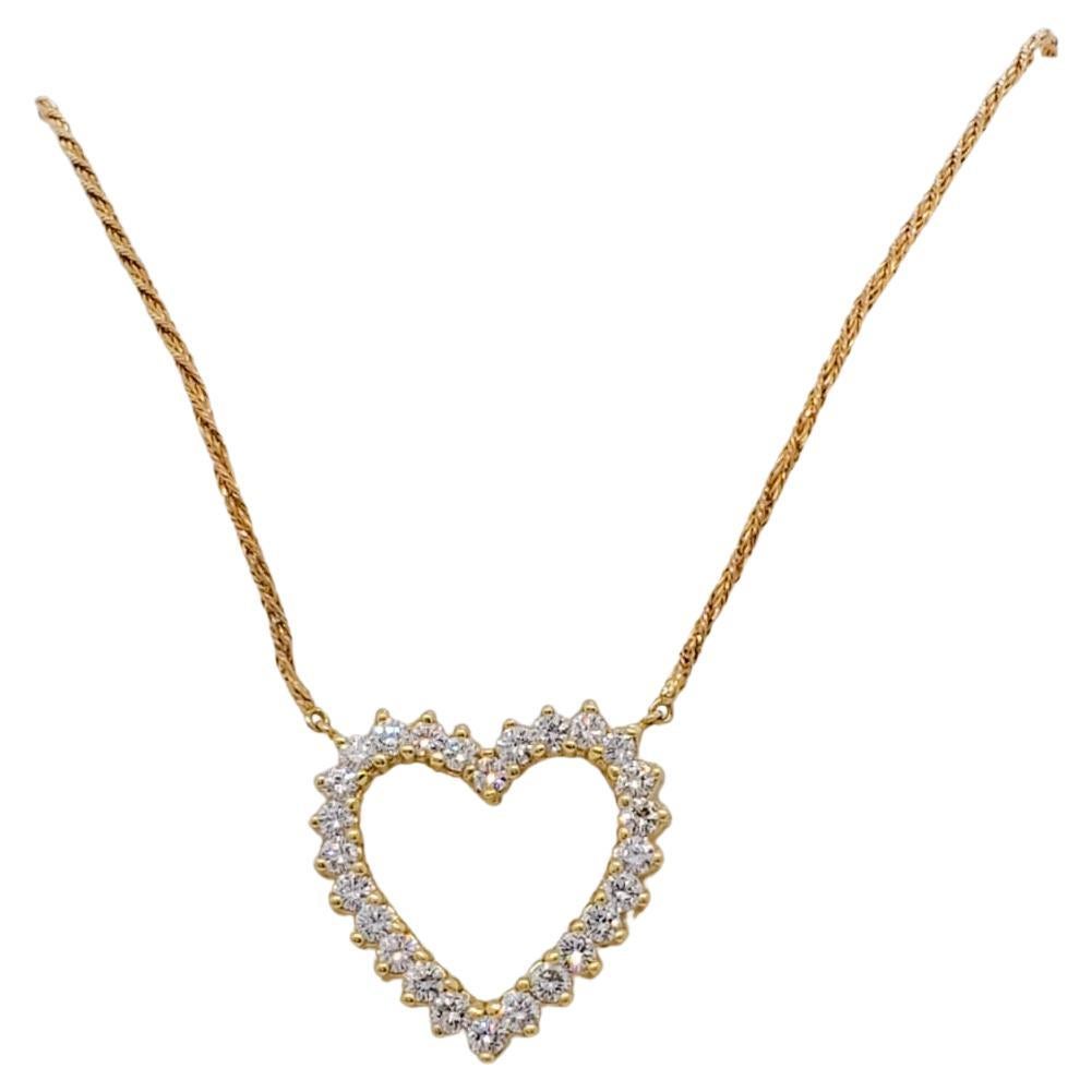 Vintage Cartier Heart Pendant in 18k Yellow Gold, 1990's at 1stDibs ...