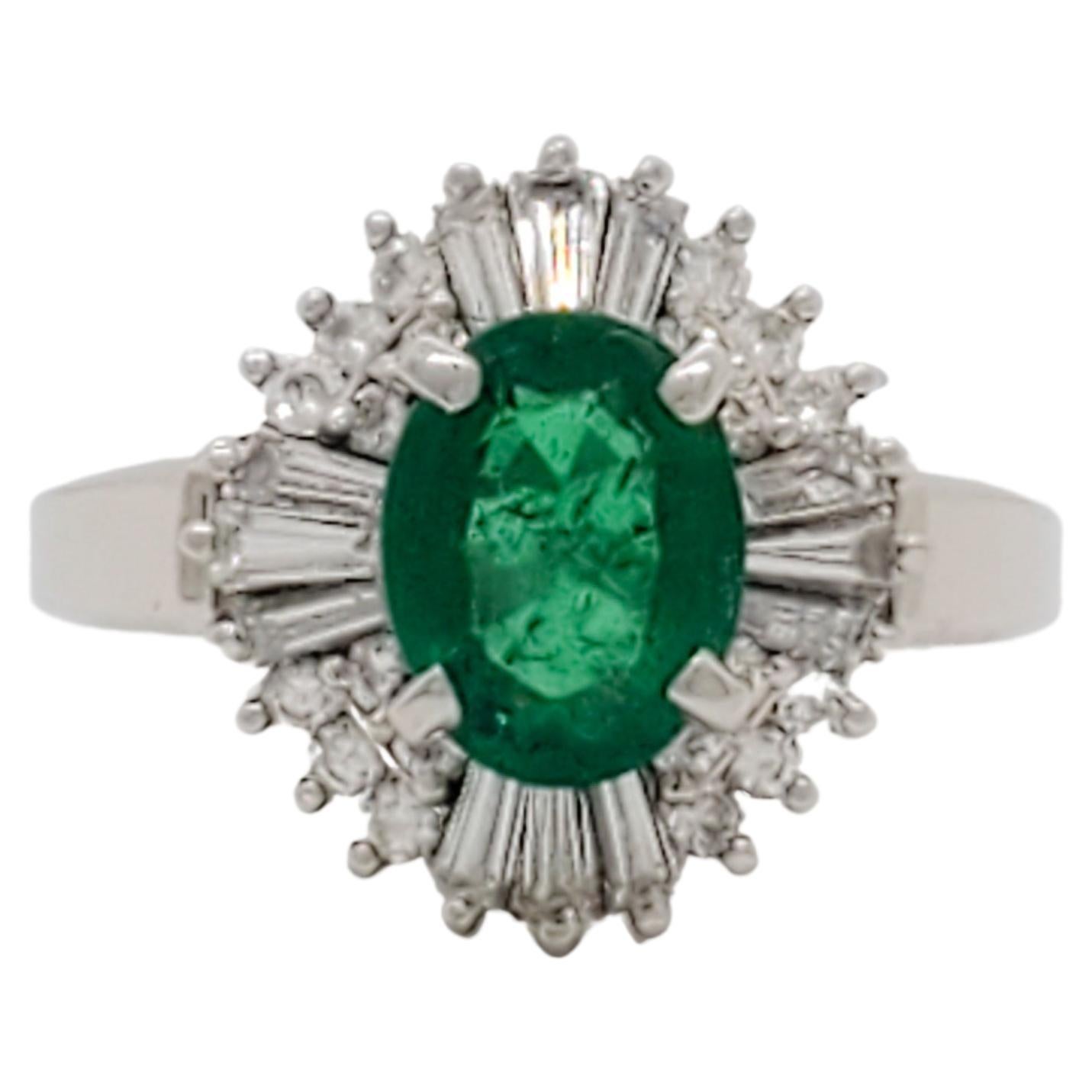 Estate Emerald and Diamond Ring, circa 1840 For Sale at 1stDibs