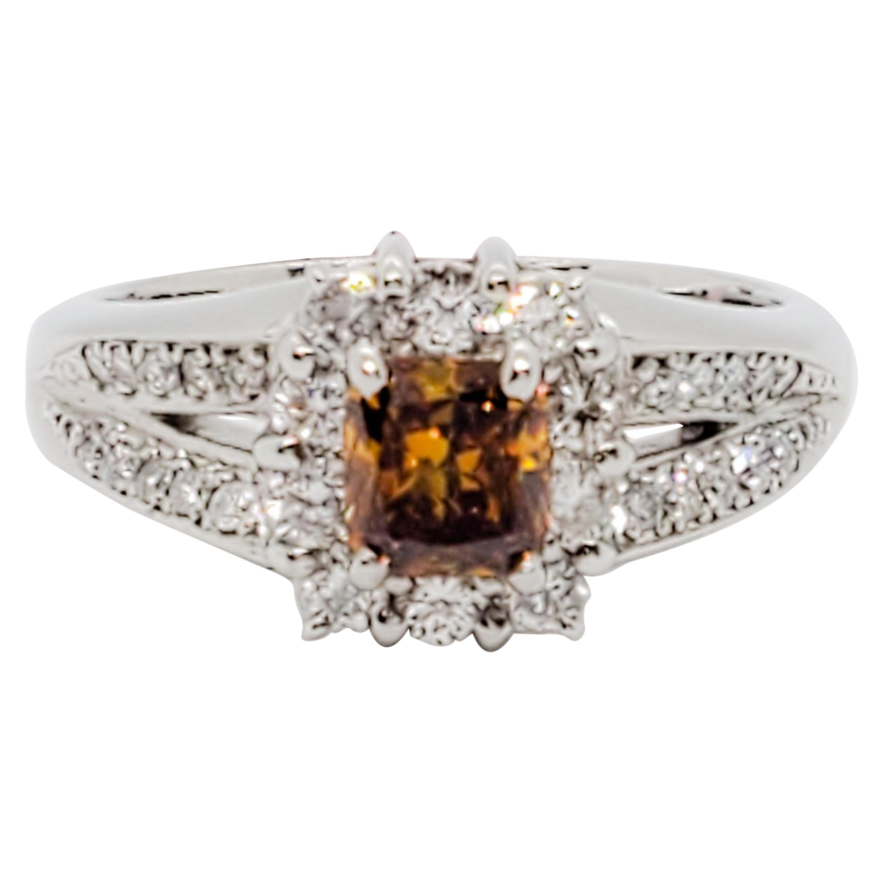 Circa: 1920 Fancy Brownish Yellow Diamond Ring at 1stDibs