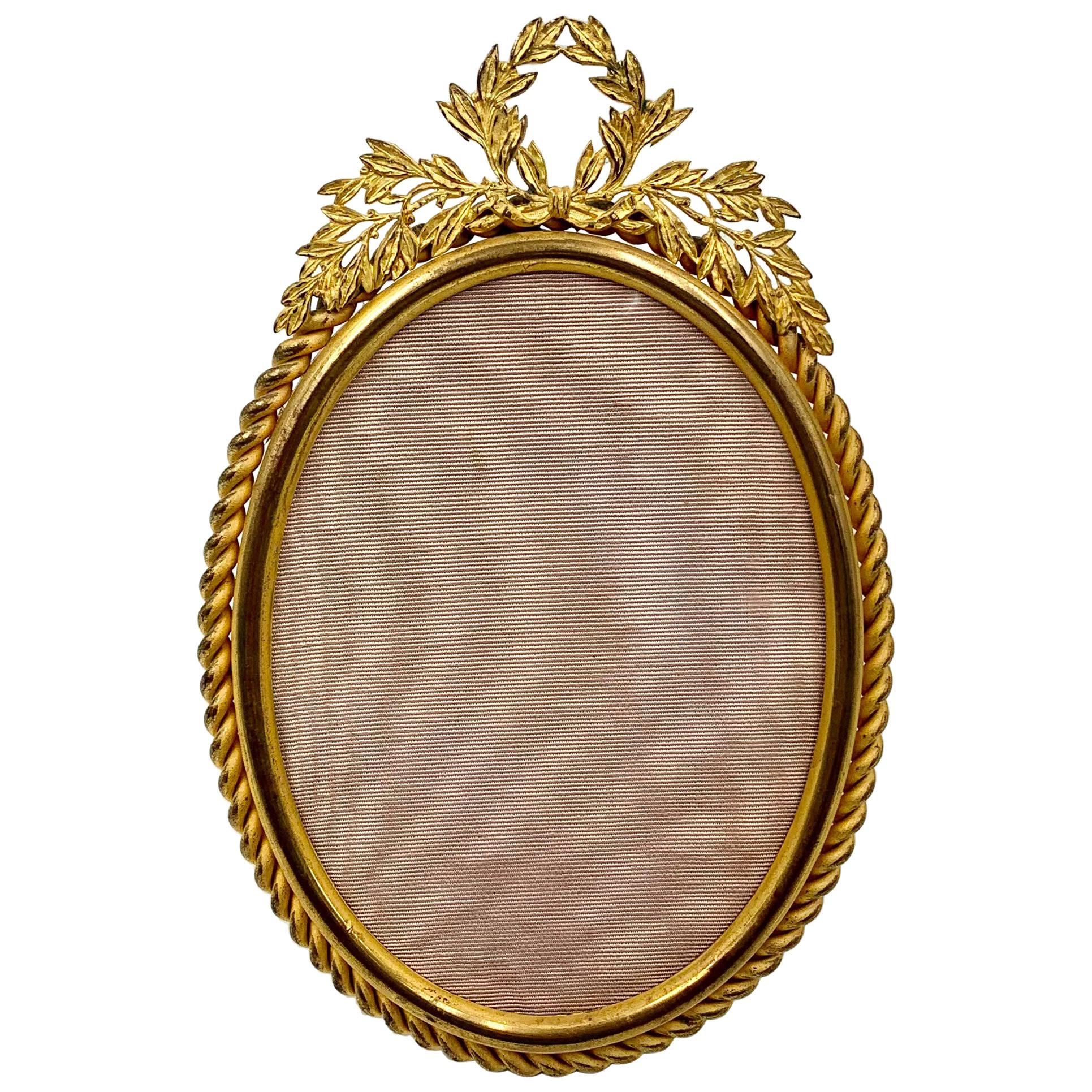 Victorian Looking Oval Shape Photo Frame with Diamonds For Sale at ...