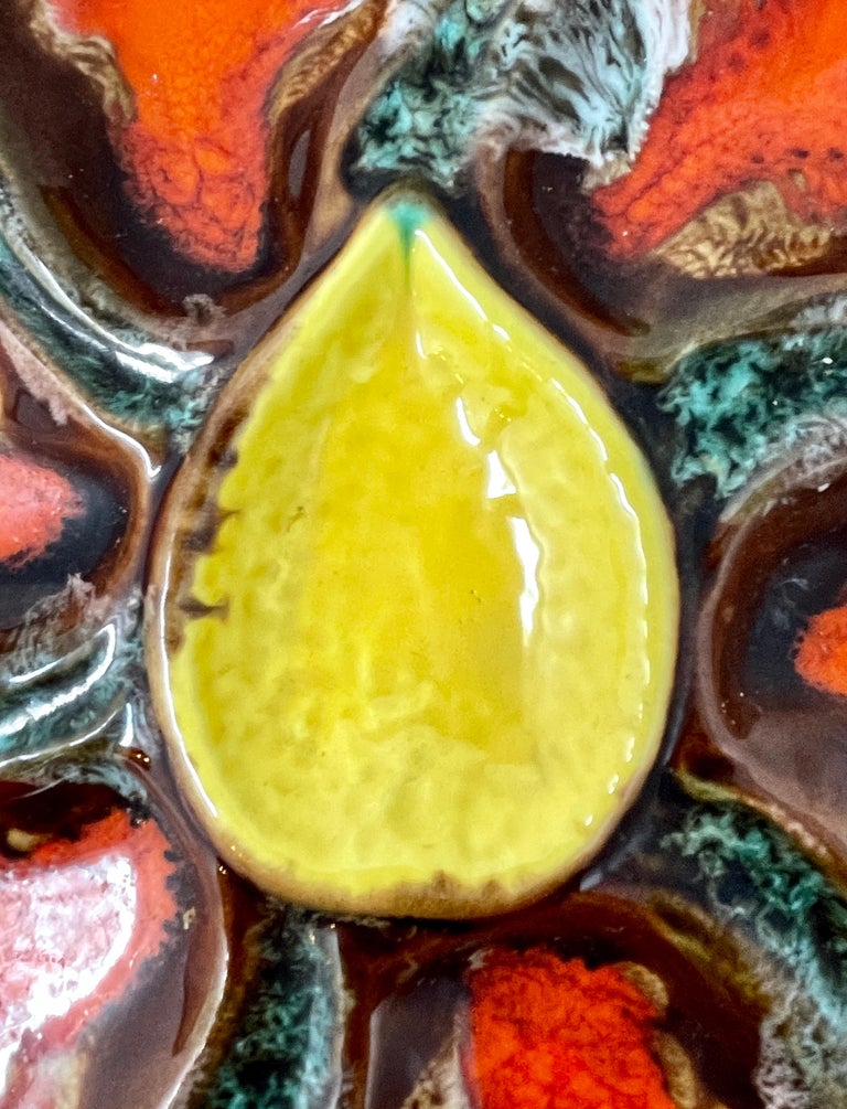 Estate French Faience Hand-Painted "Vallauris" Pottery Porcelain Oyster ...