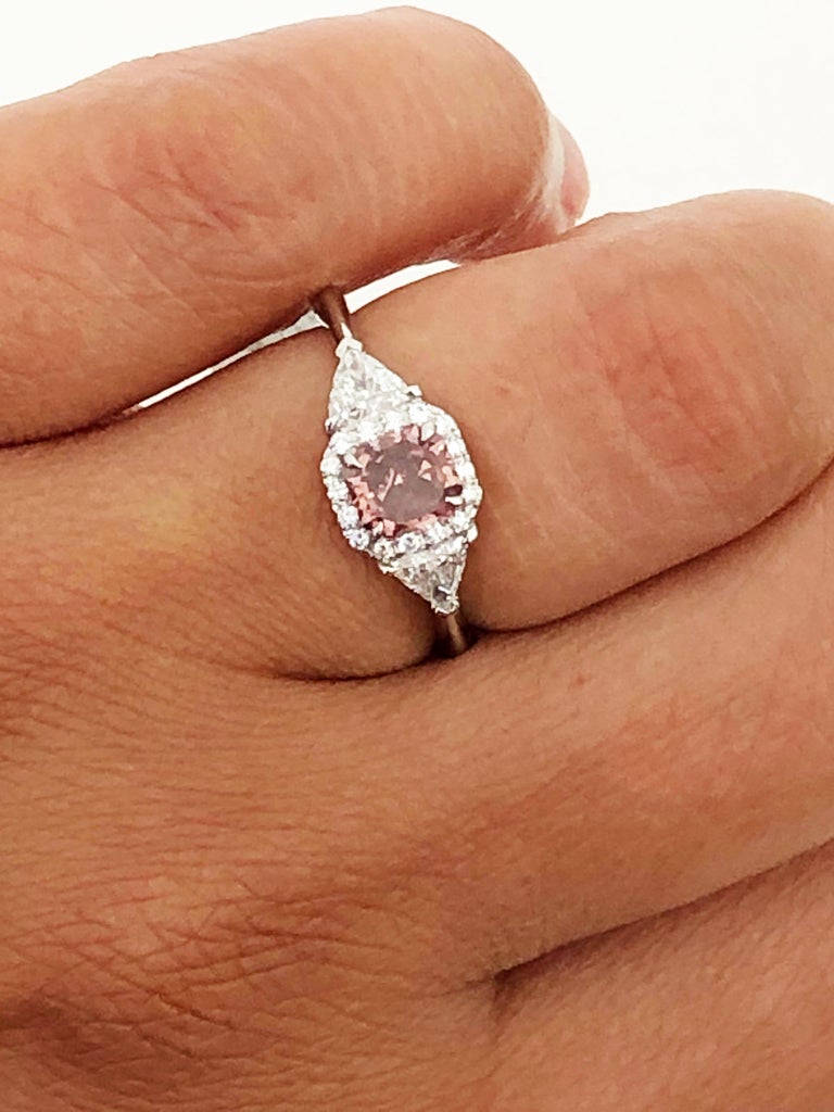 Estate GIA Fancy Red Diamond Square Radiant Ring in Platinum at 1stDibs ...