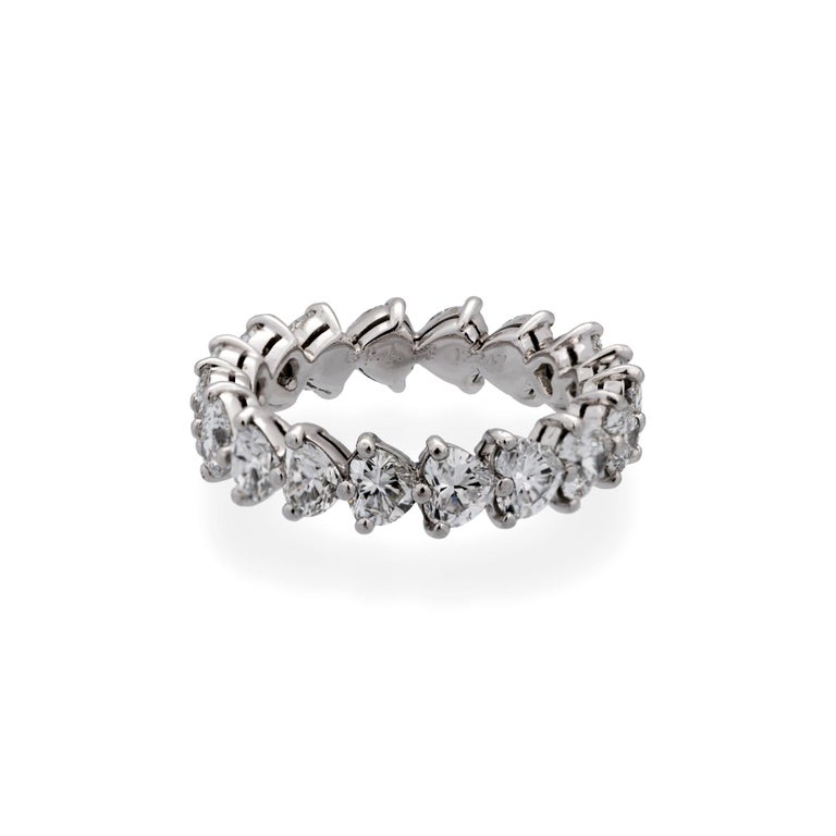 Estate "Graff" Platinum Diamond Heart Shaped Ring at 1stDibs | graff ...