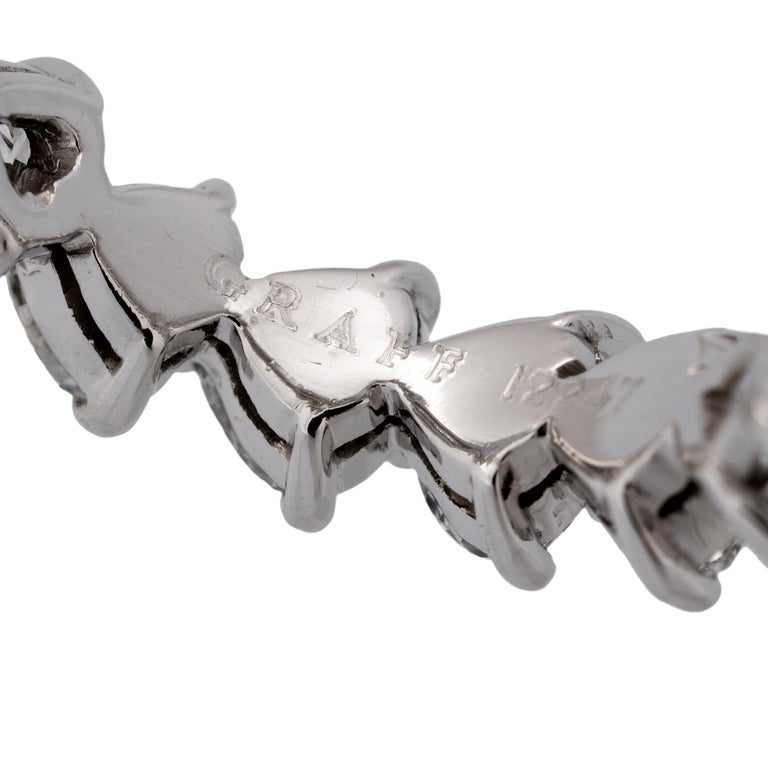 Estate "Graff" Platinum Diamond Heart Shaped Ring at 1stDibs | graff ...