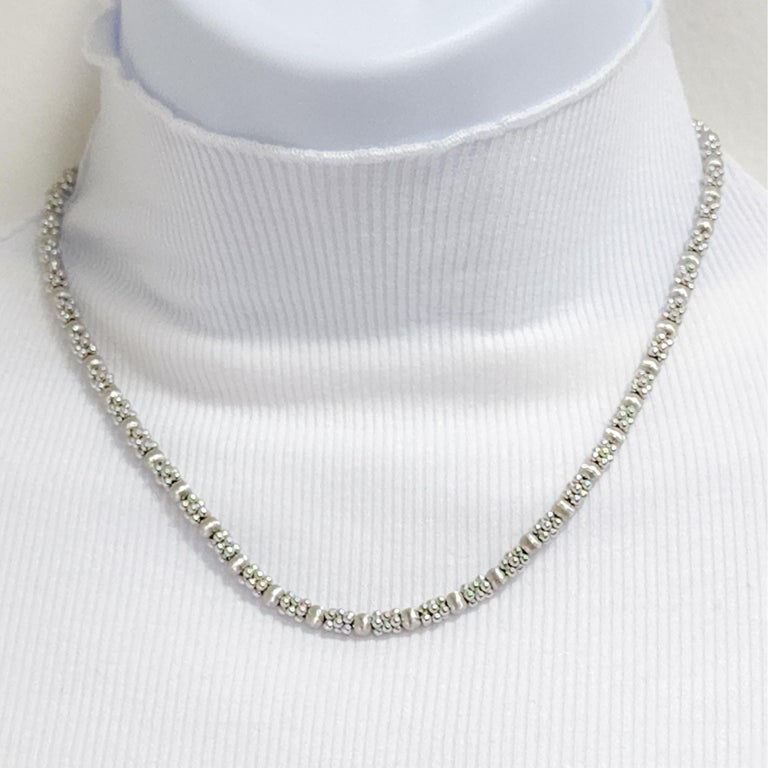 Estate H. Stern 18k White Gold Antiga Necklace For Sale at 1stDibs