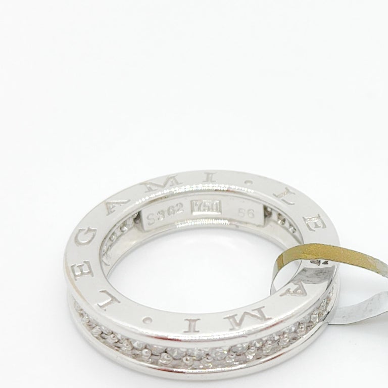 Estate Legami White Diamond and 18k White Gold Eternity Band For Sale ...