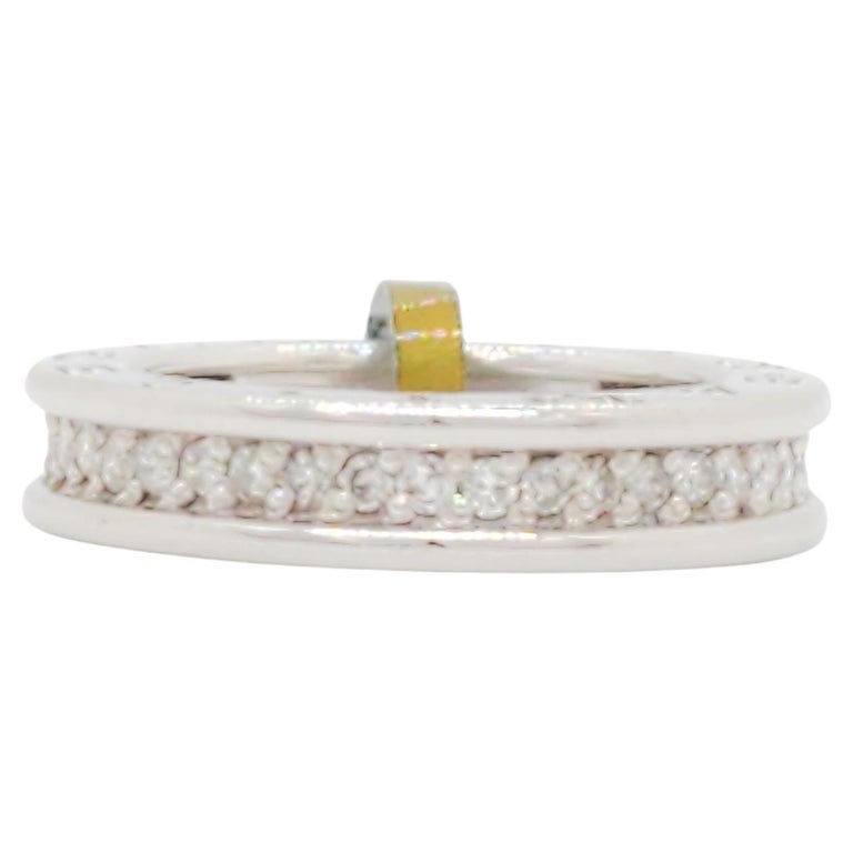 Estate Legami White Diamond and 18k White Gold Eternity Band For Sale ...