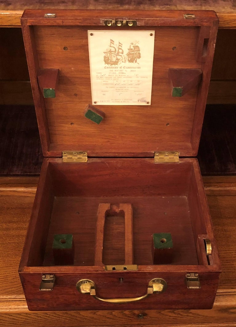 Estate Marine Sextant Signed "Cook Hull," London in Original Case ...