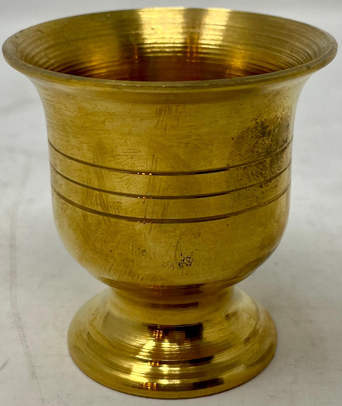Estate Miniature Solid Brass Mortar and Pestle, Circa 1930's at 1stDibs
