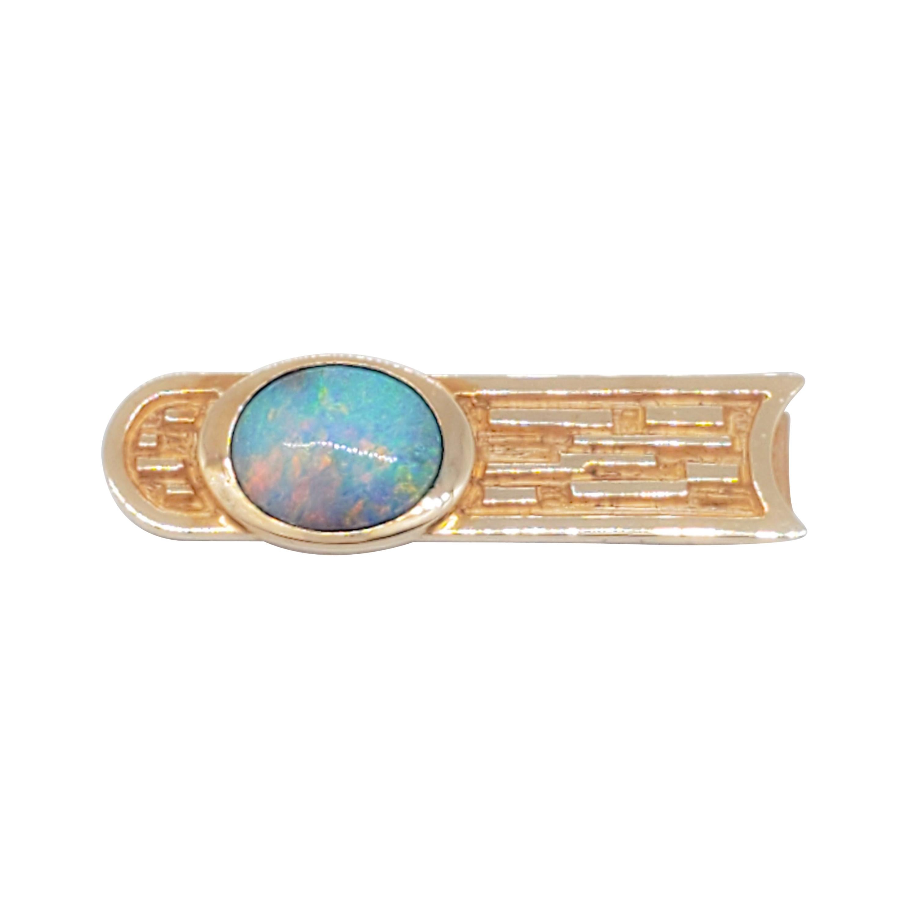 Highly Attractive Midcentury Garnet 14 Karat Yellow Gold Lucien Piccard ...
