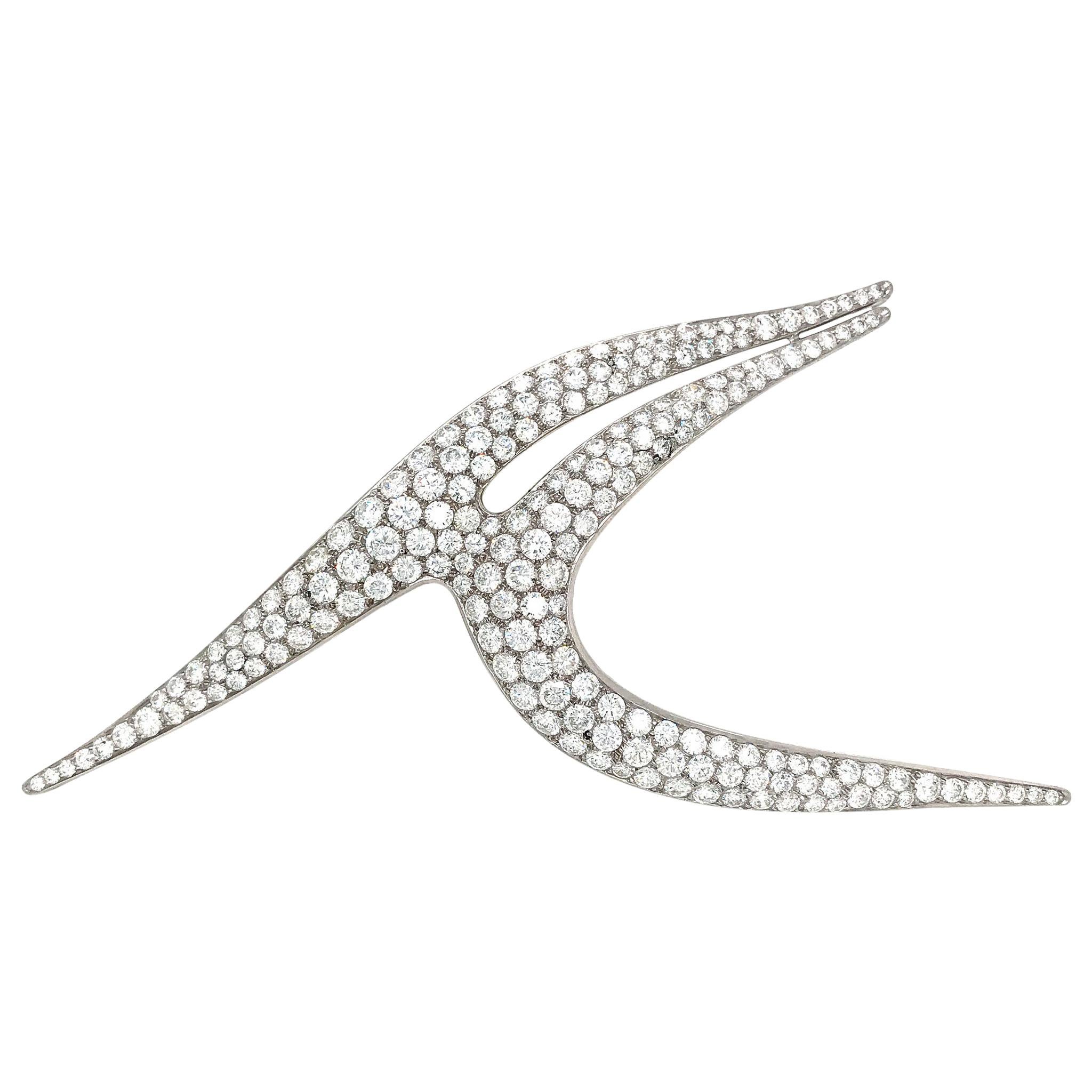 Large 'A' Initial Brooch at 1stDibs