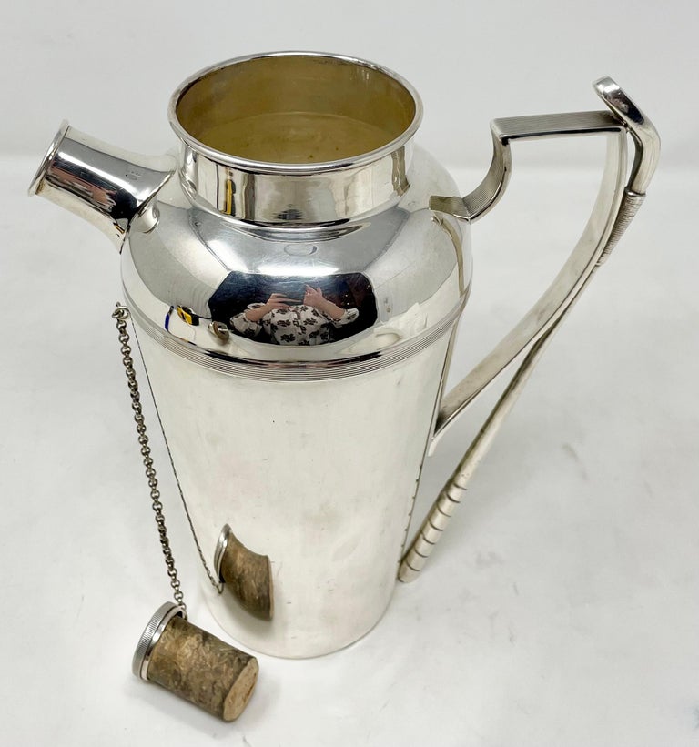 Estate Retro English Silver-Plated "Golf" Cocktail Shaker, circa 1940 ...