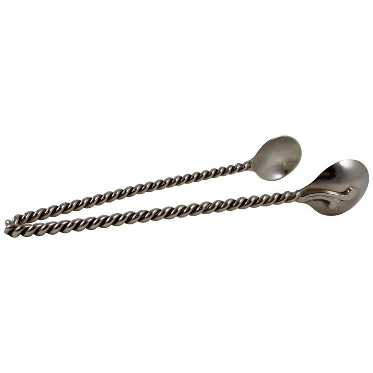 Estate Revere Silversmiths Modernist Mid-Century Sterling Silver Ice ...