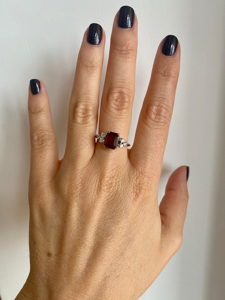 Estate Ruby Diamond Ring at 1stDibs | estate ruby rings