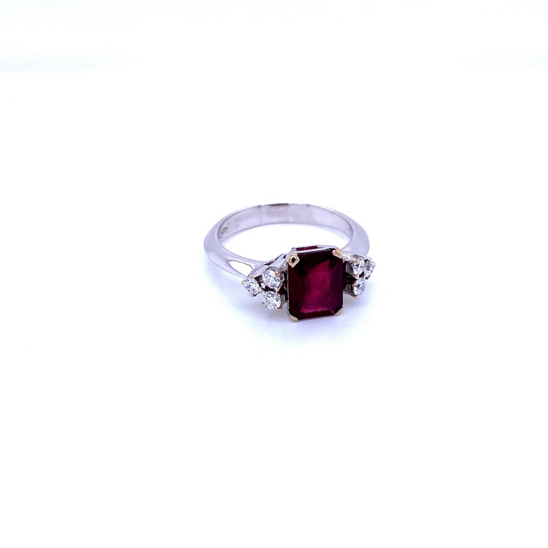 Estate Ruby Diamond Ring at 1stDibs | estate ruby rings