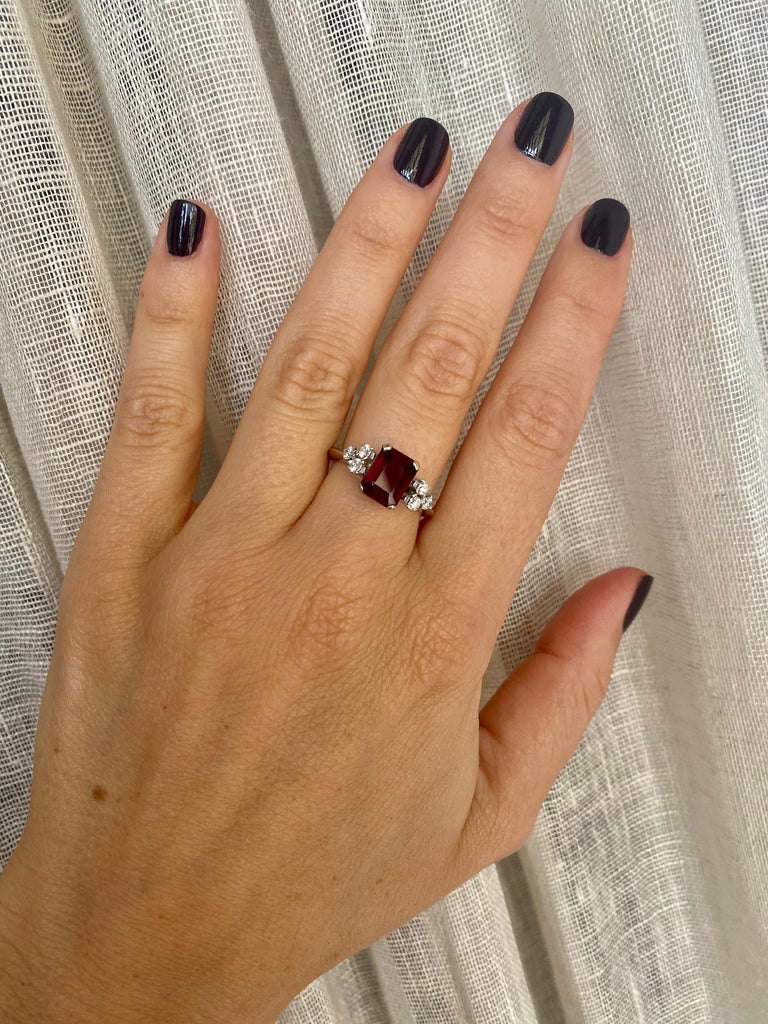 Estate Ruby Diamond Ring at 1stDibs | estate ruby rings