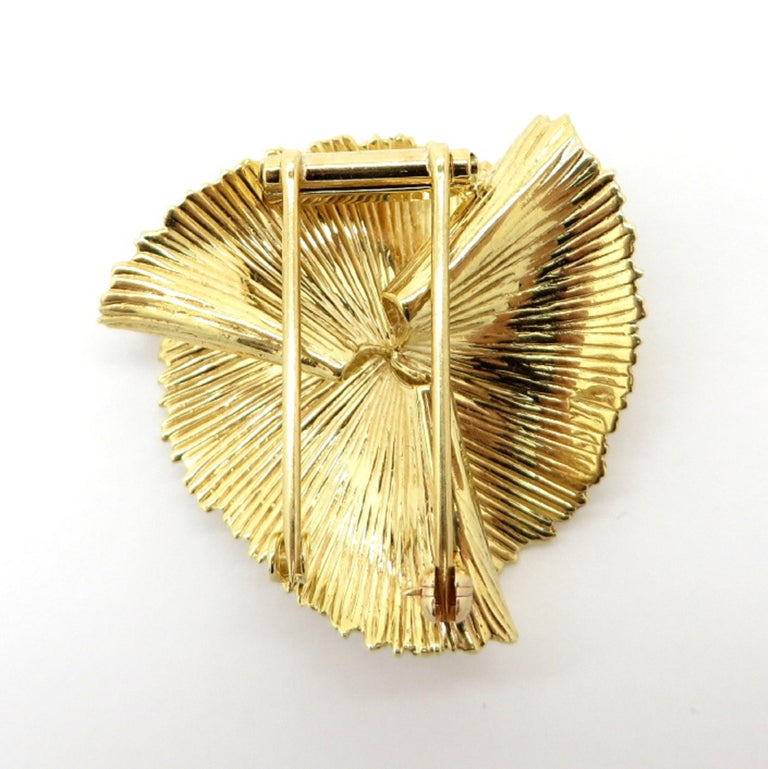 Estate Vintage Designer Tiffany and Co. 14 Karat Gold Folded Wire ...