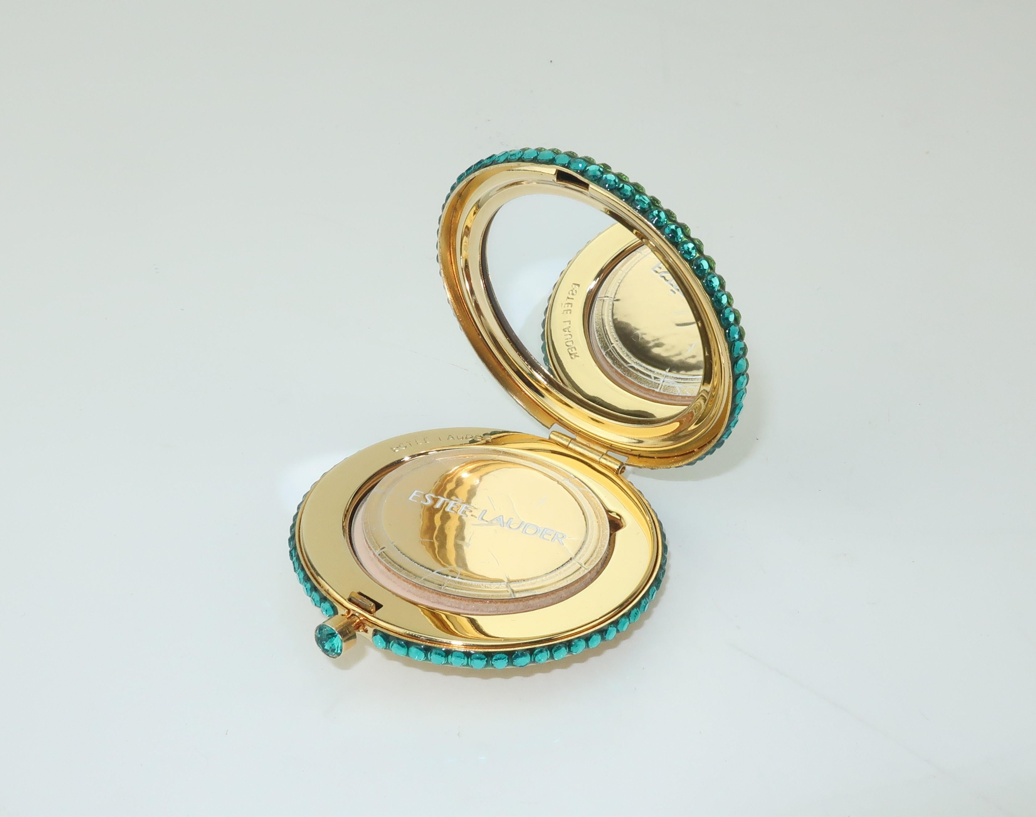 Estee Lauder Pave Crystal Powder Compact For Sale at 1stDibs | estee ...