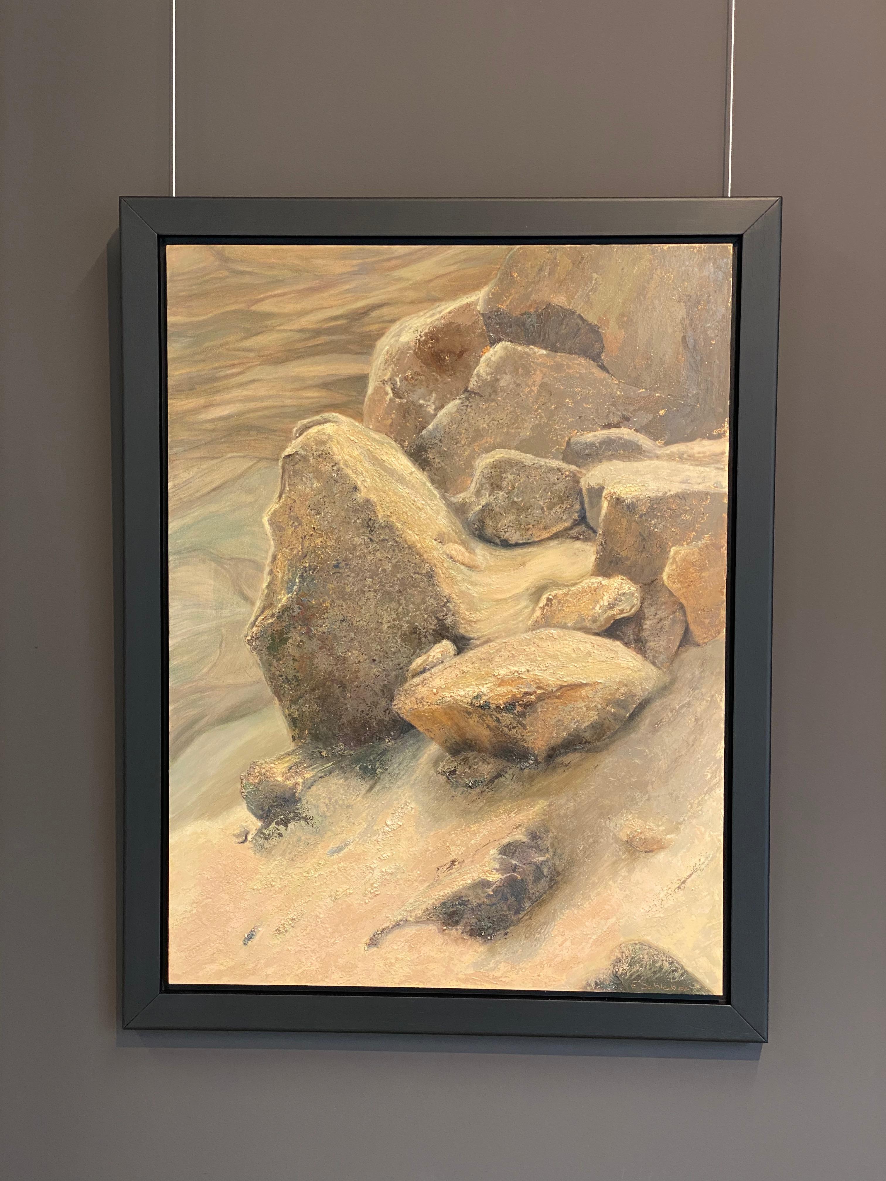 Esther Schlebos - Sand and Steep wall- 21st Century Landscape Painting ...