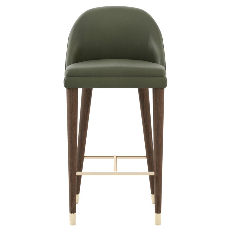 Contemporary Portuguese bar stool with customizable fabric For Sale at ...