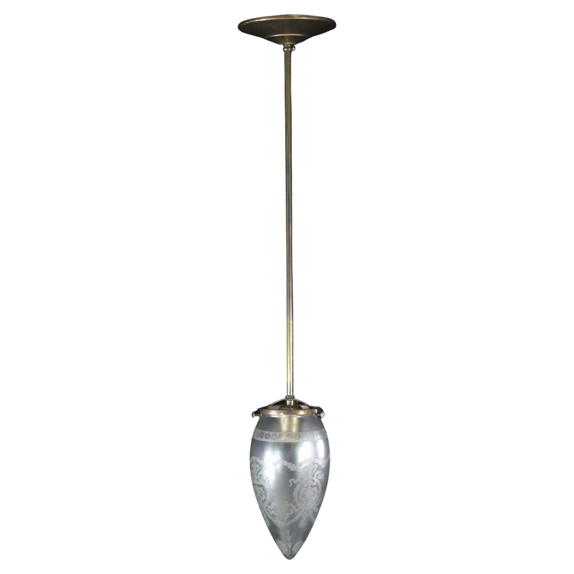 1920 Brass Cone-Shaped Pendant Lights For Sale at 1stDibs | cone shaped ...
