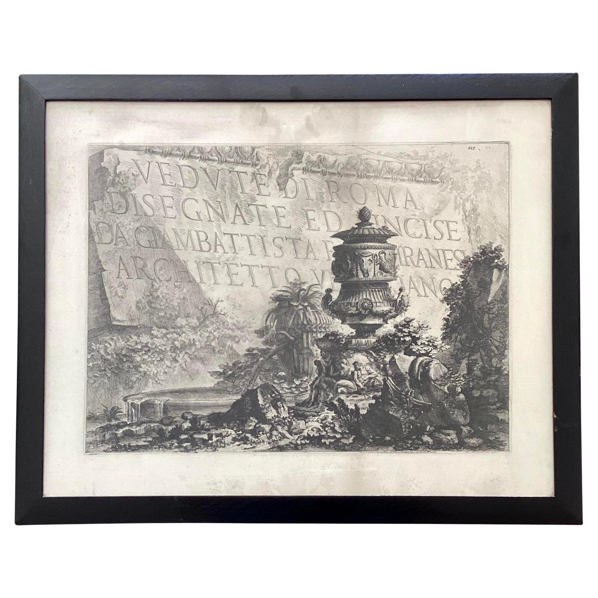 Copper Plate Engravings by Giovanni Battista Piranesi For Sale at ...