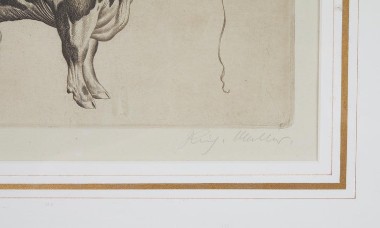 Etching by Richard Müller "Die Stärkere" at 1stDibs