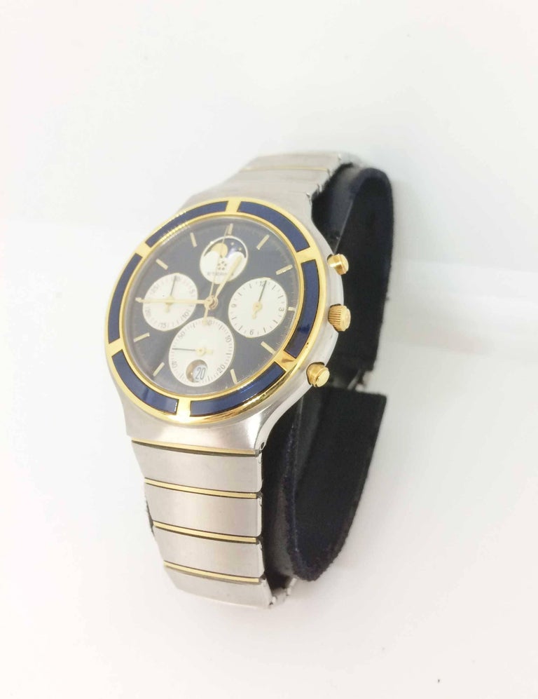 Eterna Yellow Gold Stainless Steel Airforce Chronometer Quartz ...